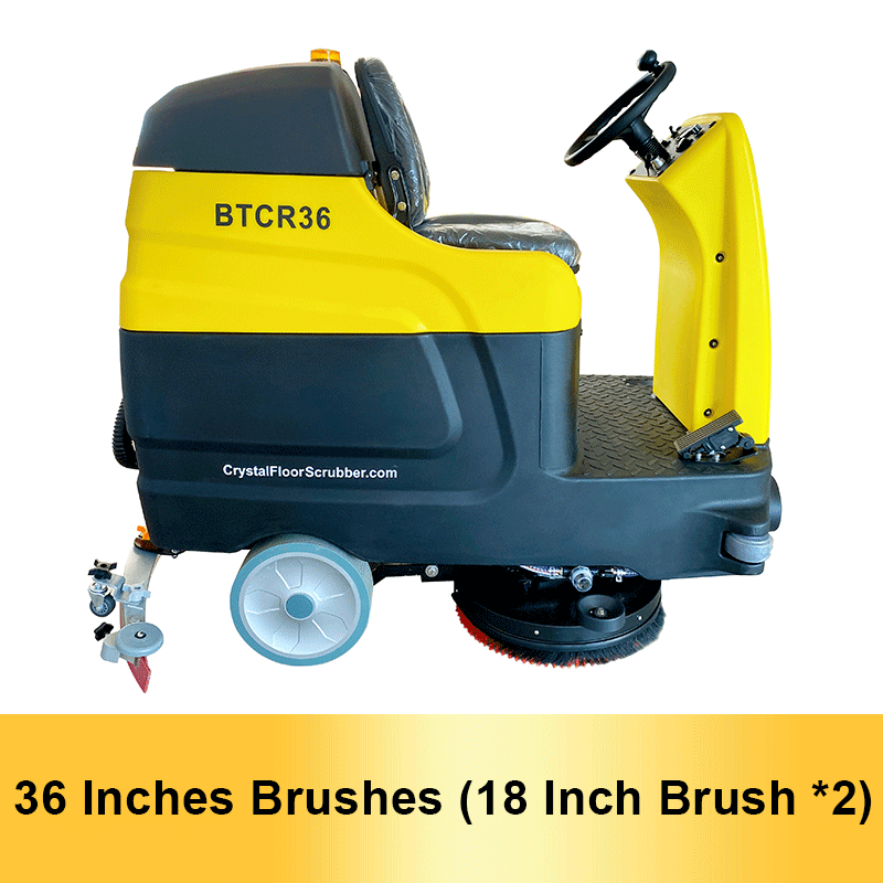 36" 44 Gal Auto Ride-On Industrial Floor Scrubber, BTCR36 – Floor ...