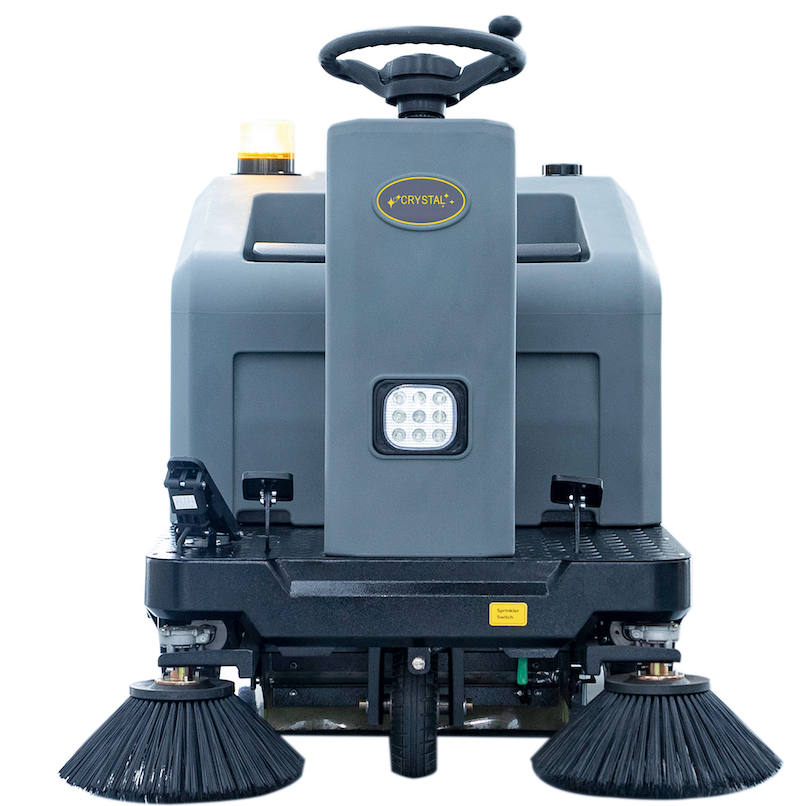 Ride-On Floor Sweeper, 48V 4*67Ah, Water Mister, Dust shaking, Vacuum ...